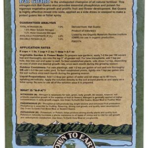 Down to Earth Organic Bat Guano Fertilizer Mix 7-3-1, 2 lb