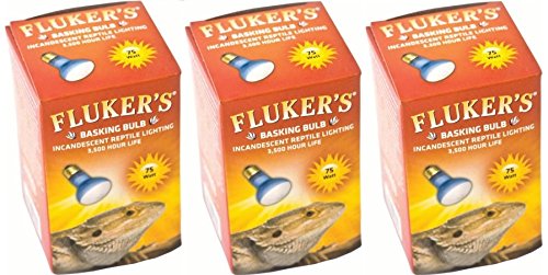 (3 Pack) Fluker's Basking Spotlight Bulbs for Reptiles 75 watt