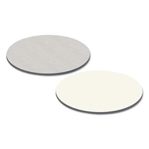 Alera ALETTRD36WG Reversible 35-3/8 in. x 35-3/8 in. Round Laminate Table Top - White/Gray