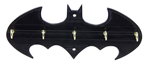 Medallurgy Retro Batman Key Rack Holder Hanger Hook Dark Knight Entryway Organization Decor Wall Key Hooks Jewelry Organizer