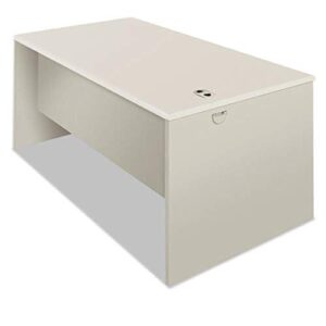 hon 38000 series desk shell, 60" x 30" x 30", light gray/silver