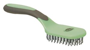 weaver leather mane and tail brush, mint/gray