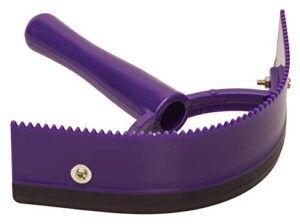 weaver leather sweat scraper/coarse curry combo. purple/black