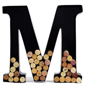 Metal Wine Cork Holder - Letters A to Z | Modern Housewarming Gift, Home Bar Decor, Wine Gift, Bridal Shower Gift, Engagement Gift | Large Wall Art | Home Décor