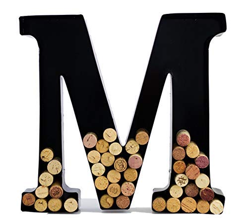 Metal Wine Cork Holder - Letters A to Z | Modern Housewarming Gift, Home Bar Decor, Wine Gift, Bridal Shower Gift, Engagement Gift | Large Wall Art | Home Décor