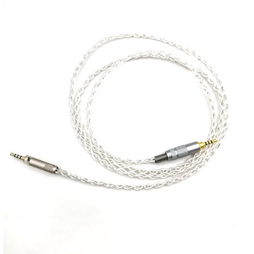 NewFantasia Replacement Audio Cable with 2.5mm Trrs Balanced Male Compatible with Sennheiser HD598, HD598 SE, HD598 Cs, HD599, HD560s, HD579 Headphones 6N OCC Copper Silver Plated Cord