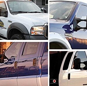 Towing Mirrors Replacement for 1999-2007 Ford F250 F350 F450 F550 Super Duty 2001-2005 Ford Excursion Tow Mirrors Power Heated with LED Signal Light Side Mirrors