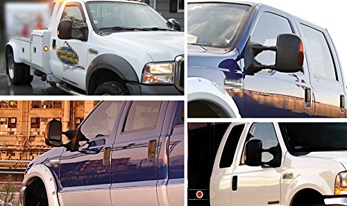 Towing Mirrors Replacement for 1999-2007 Ford F250 F350 F450 F550 Super Duty 2001-2005 Ford Excursion Tow Mirrors Power Heated with LED Signal Light Side Mirrors