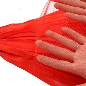 CUGBO 200pcs 19" Mesh Produce Bag Reusable Net Bag Nylon Toys Fruits Vegetables Drawstring Storage Poly Bags With Rope