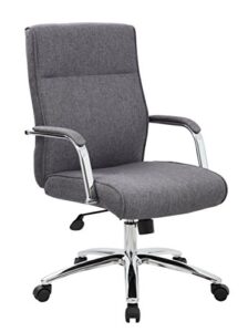 boss office products modern executive conference chair, grey