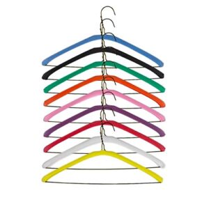 foam hanger covers by ultra essentials - designed for wire, plastic, and wooden hangers, hang trousers, coats, shirts, tank tops, & dresses, closet organizer, hanger rack compatible, 45 count, pink