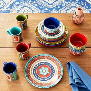 Certified International Monterrey 16 pc. Dinnerware Set, Service for 4, Multicolored