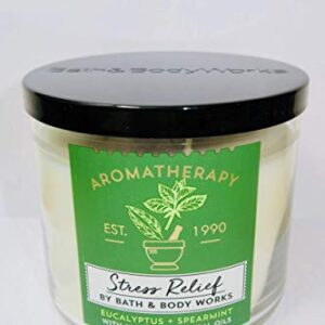 Bath & Body Works Aromatherapy Stress Relief, Eucalyptus + Spearmint Scented Candle