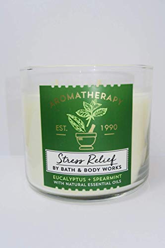 Bath & Body Works Aromatherapy Stress Relief, Eucalyptus + Spearmint Scented Candle