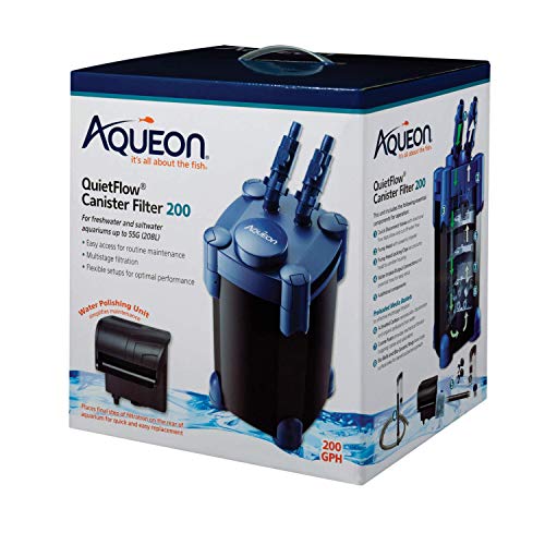 Aqueon QuietFlow Canister Aquarium Filter up to 55 Gallons