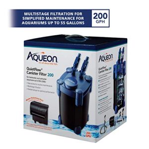 Aqueon QuietFlow Canister Aquarium Filter up to 55 Gallons