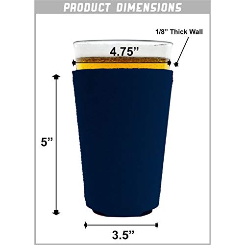 IPA Lot When I Drink Beer Pint Glass Coolie (1, Navy)