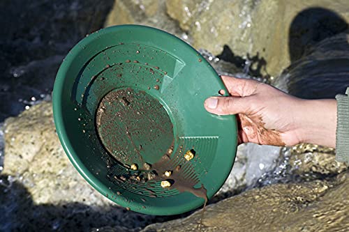 Gold Paydirt, Pan & Snuffer Kit w/ Free Vial- Gold Panning Gift Idea Prospecting