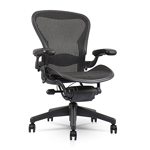 Herman Miller Classic Aeron Chair - Fully Adjustable, Carpet Casters, Size B (Open Box)