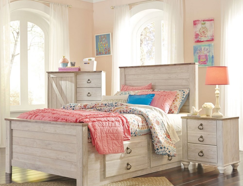 Signature Design by Ashley Willow ton Dresser, White Wash