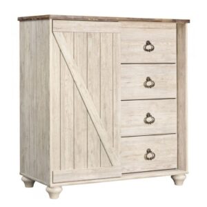 Signature Design by Ashley Willow ton Dresser, White Wash