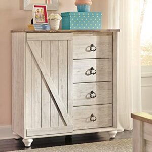 Signature Design by Ashley Willow ton Dresser, White Wash