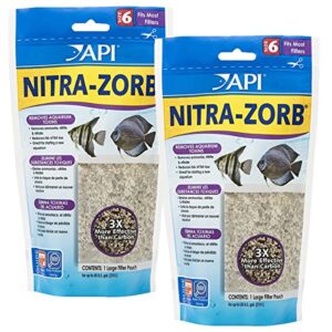 api nitra-zorb size 6 aquarium canister filter filtration pouch 1-count bag (2-pack)