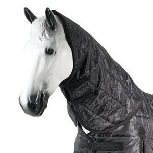 horze nevada stable blanket neck cover 200g - black - s