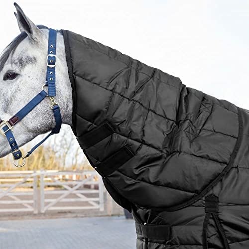 HORZE Nevada Stable Blanket Neck Cover 200g - Black - S