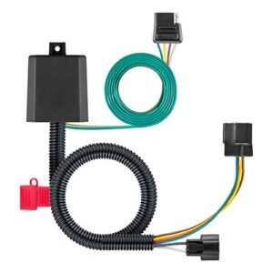 curt 56346 vehicle-side custom 4-pin trailer wiring harness, fits select hyundai santa fe , black