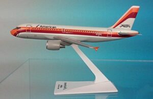 flight miniatures american/psa a319-100 airplane miniature model plastic snap fit 1:200 part# aab-31900h-009