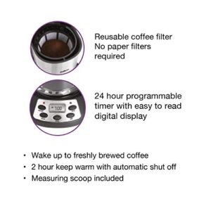 Salton 14 Cup Coffee Maker, Black