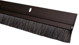 pemko 085580 18062dnb36 brush seal - meeting stile, dark bronze with black brush insert, 1" width, 36" length, dark bronze