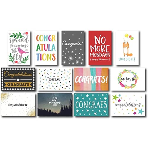 36 Pack Assorted All Occasion Greeting Cards with Envelopes - Featuring Congratulations Cards for Engagement Wedding - 4 x 6 Inches