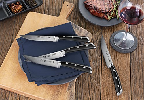 Cangshan TS Series 1020724 Swedish 14C28N Steel Forged 4-Piece Steak Knife Set