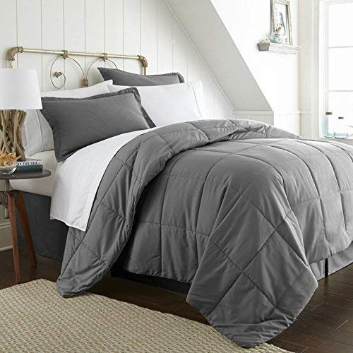 Linen Market Bed in A Bag, California King, Gray, SS-Multi-Calking-Gray