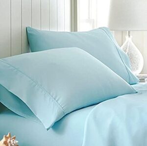 simply soft 2 piece ultra soft pillow case set, standard, aqua