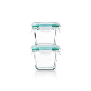 oxo good grips 4-piece smart seal leakproof mini glass container set