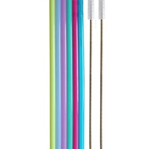 Half Gallon Straw-12 Inch Extra Long Reusable Silicone Straws for 32 oz Tall Tumbler, 40 oz Hydro Flask,64 oz Gallon Water Bottle, Hydro Water Jug YETI RTIC-Flexible Large Big-8 Pack