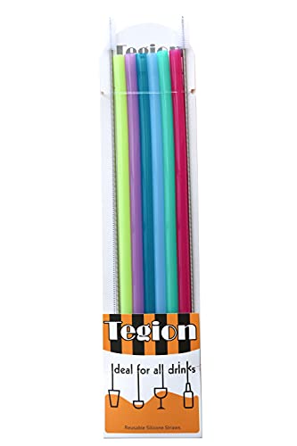 Half Gallon Straw-12 Inch Extra Long Reusable Silicone Straws for 32 oz Tall Tumbler, 40 oz Hydro Flask,64 oz Gallon Water Bottle, Hydro Water Jug YETI RTIC-Flexible Large Big-8 Pack