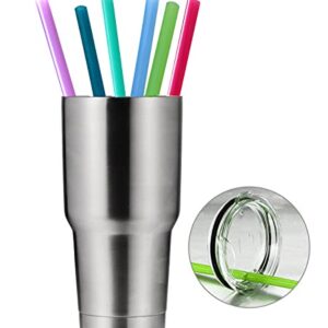 Half Gallon Straw-12 Inch Extra Long Reusable Silicone Straws for 32 oz Tall Tumbler, 40 oz Hydro Flask,64 oz Gallon Water Bottle, Hydro Water Jug YETI RTIC-Flexible Large Big-8 Pack