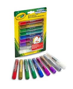 crayola washable glitter glue pens, 9 count, colors may vary