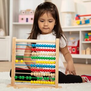 Melissa & Doug Abacus - Classic Wooden Educational Counting Toy With 100 Beads