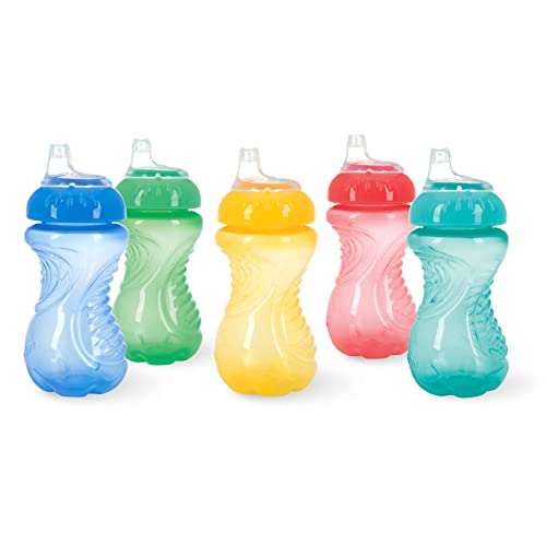 Nuby No-Spill Easy Grip Cup, 10 Ounce, Colors May Vary, 1 Pack