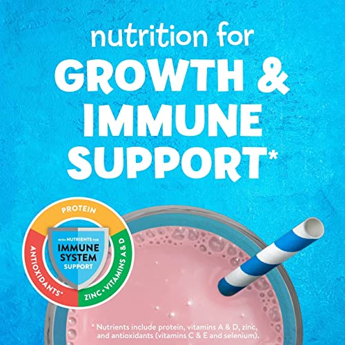 PediaSure Grow & Gain with Immune Support, Kids Protein Shake, 27 Vitamins and Minerals, Non-GMO, Gluten-Free, Strawberry, 8 Fl Oz (Pack of 24)