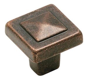 amerock | cabinet knob | rustic bronze | 1-1/8 inch (29 mm) length | forgings | 1 pack | drawer knob | cabinet hardware