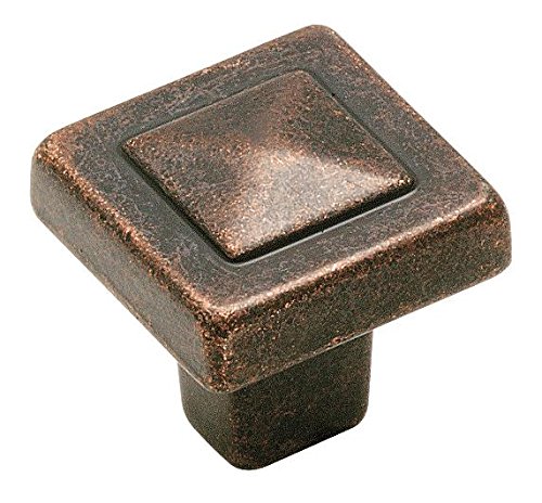 Amerock | Cabinet Knob | Rustic Bronze | 1-1/8 inch (29 mm) Length | Forgings | 1 Pack | Drawer Knob | Cabinet Hardware