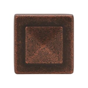 Amerock | Cabinet Knob | Rustic Bronze | 1-1/8 inch (29 mm) Length | Forgings | 1 Pack | Drawer Knob | Cabinet Hardware