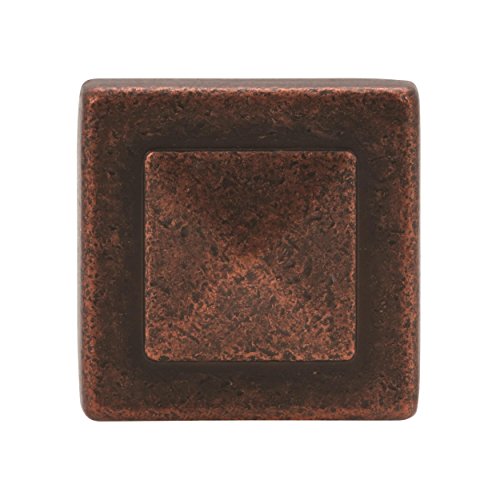 Amerock | Cabinet Knob | Rustic Bronze | 1-1/8 inch (29 mm) Length | Forgings | 1 Pack | Drawer Knob | Cabinet Hardware