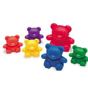 Learning Resources Three Bear Family Counters - 96 Pieces. Ages 3+ Preschool Learning Toys, Counting Toys for Toddler, Social Emotional Learning Toys, Therapy Tool,Back to School Gifts